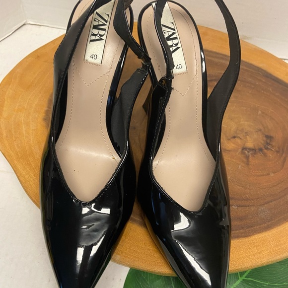 Zara | Shoes | Zara Pointed Toe Slingback Heels | Poshmark